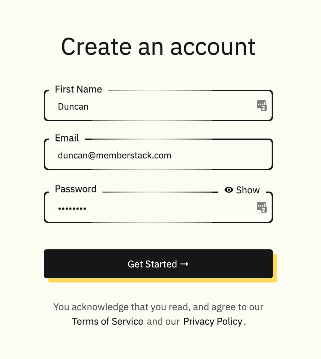 Membership Sign Up | Free Webflow Component